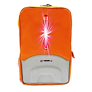 LINSAY 7" 2GB RAM 32GB Storage Android 12 Tablet with Orange Kids Defender Case, LED Backpack, Pop Holder and Pen Stylus