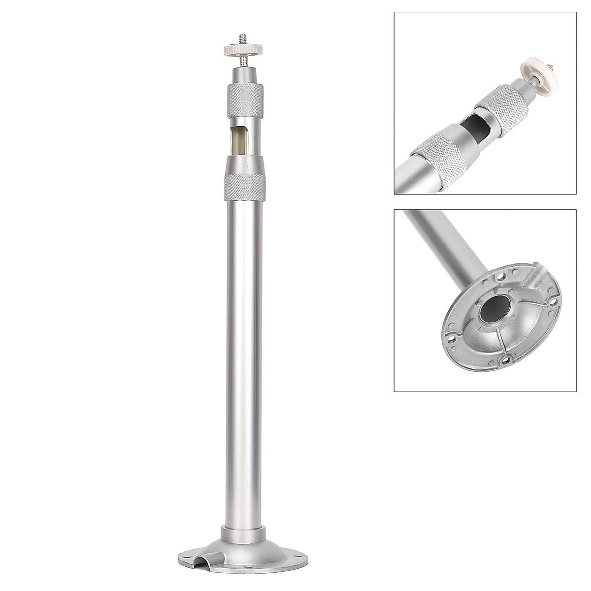 Mini Projector Wall Mount, Universal Projector Ceiling Mount, 360° Rotatable Head with Extendable Length, Projector Stand Fits Flat or Sloped Ceiling Height for LCD DLP Projectors