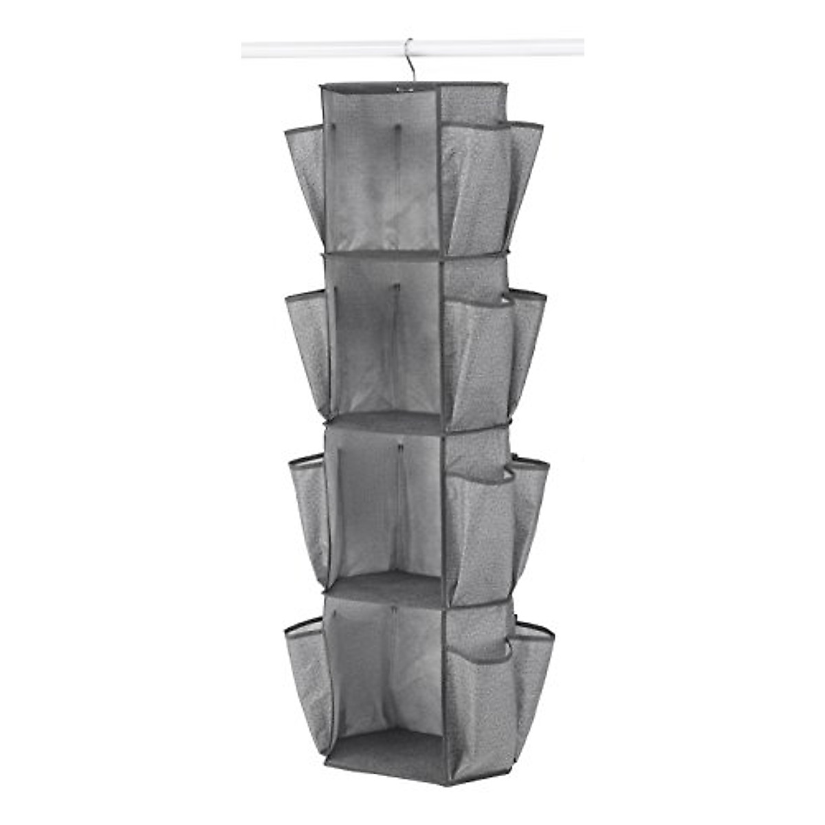 Whitmor Rotating Crosshatch Gray Closet Organizer