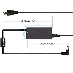19.5V Power Supply Compatible with Sony Bravia KDL-32 KDL-40 KDL-42 KDL-48 KDL-55 KDL-32W700B KDL-40R510C KDL-40W600B KDL-42W650A KDL48W590B KDL48W600B KDL55W650D Smart LED LCD HDTV Screen TV