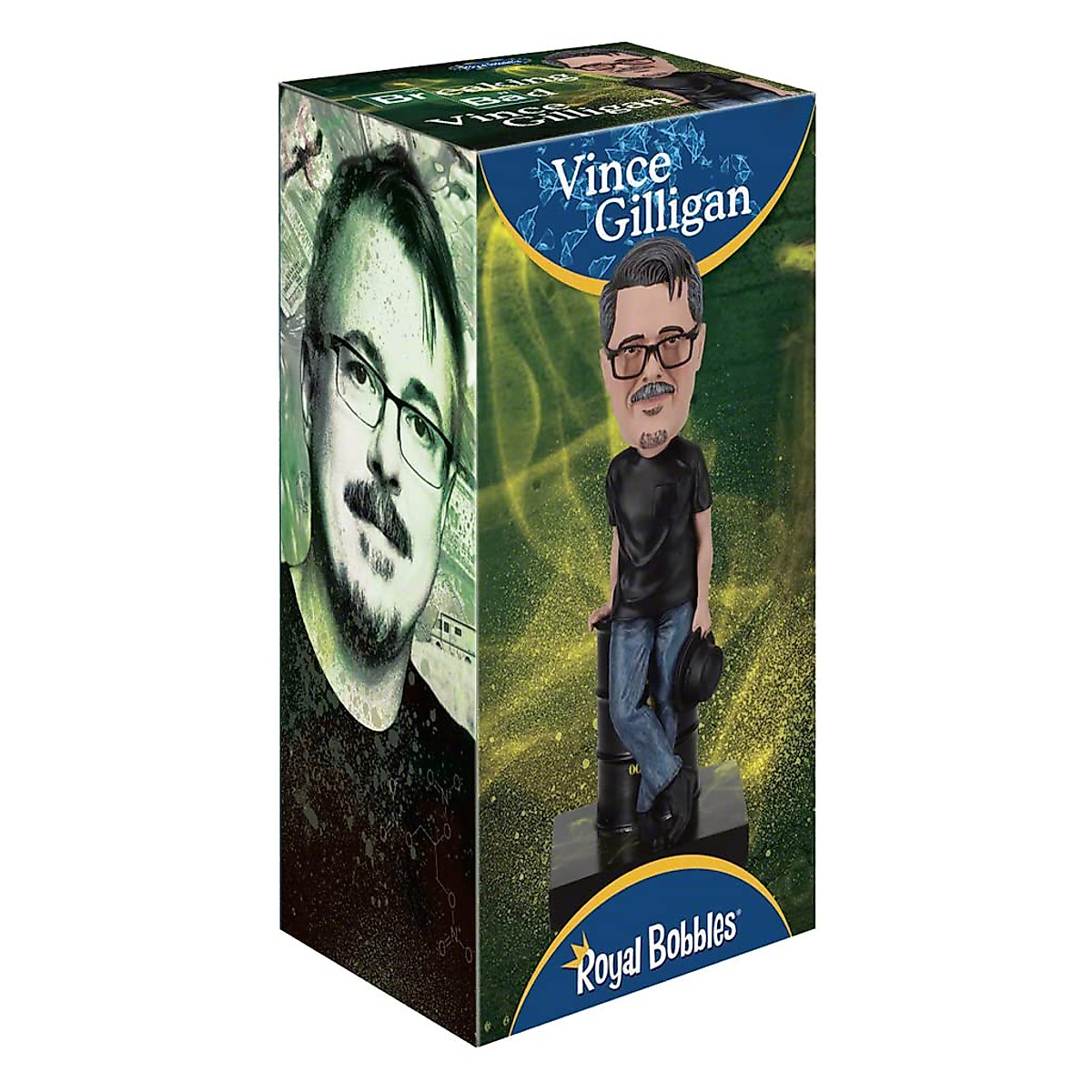 Royal Bobbles Vince Gilligan Executive Producer and Director of AMC's Breaking Bad Collectible Bobblehead Statue