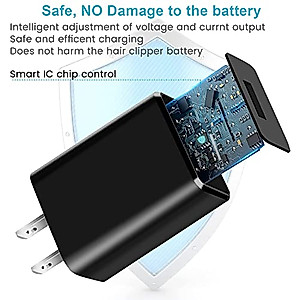 Replacement Charger for Manscaped Lawn Mower 3.0/2.0 Electric Groin Hair Trimmer Power Supply Charger Cord