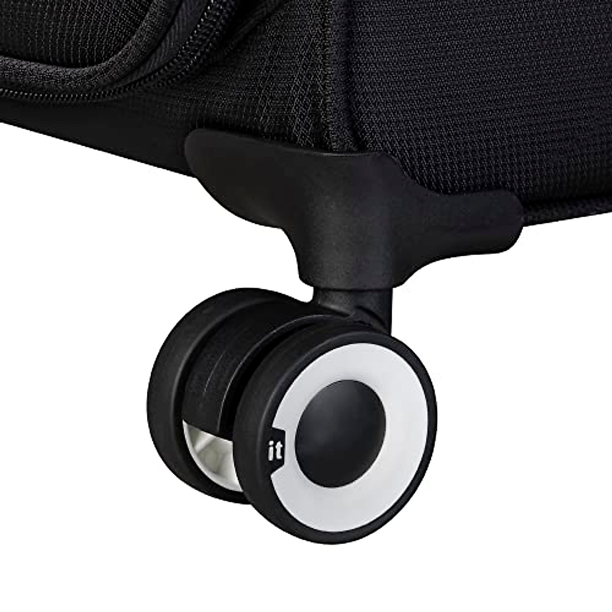 it luggage Intrepid 32" Softside Checked 8 Wheel Expandable Spinner with TSA Lock, Black