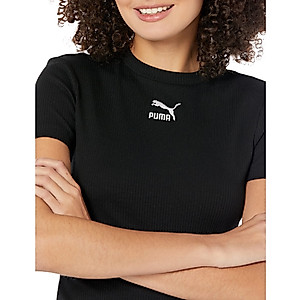 PUMA Classics Ribbed Tee Dress Puma Black SM