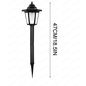 LED Solar Pathway Lights Outdoor, Outdoor Solar Hexagonal Lights, Waterproof Solar Lights for Outside, Garden, Landscape, Driveway, Walkway, Yard, Sidewalk, Lawn (2PC)