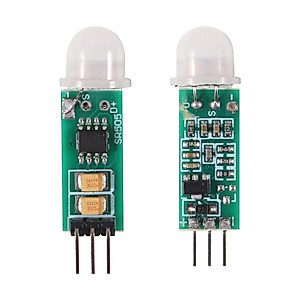 AEDIKO 10pcs HC-SR505 Human Motion Sensor Mini Infrared PIR Detector Switch Module High Power High Efficiency Digital Measurement for DIY Electronic Practice