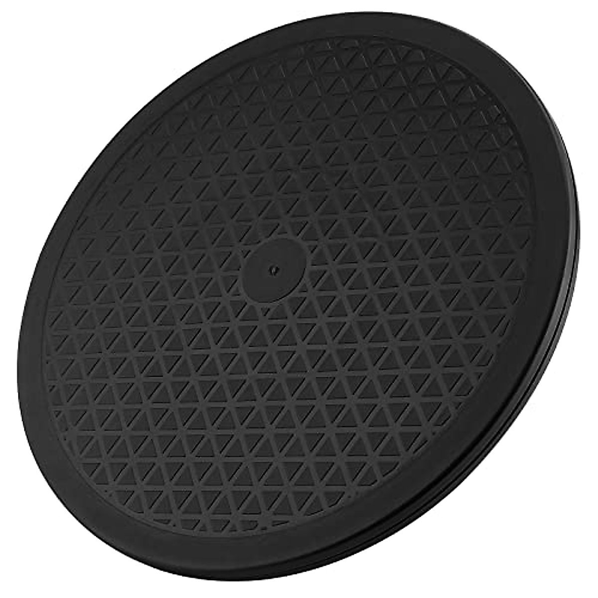 SINJEUN 8 PCS 12 Inch 360° Rotating Swivel, Rotating Swivel Stand Turntable Lazy Susan Monitor Stand for Plants, Models and Handicraft, Black