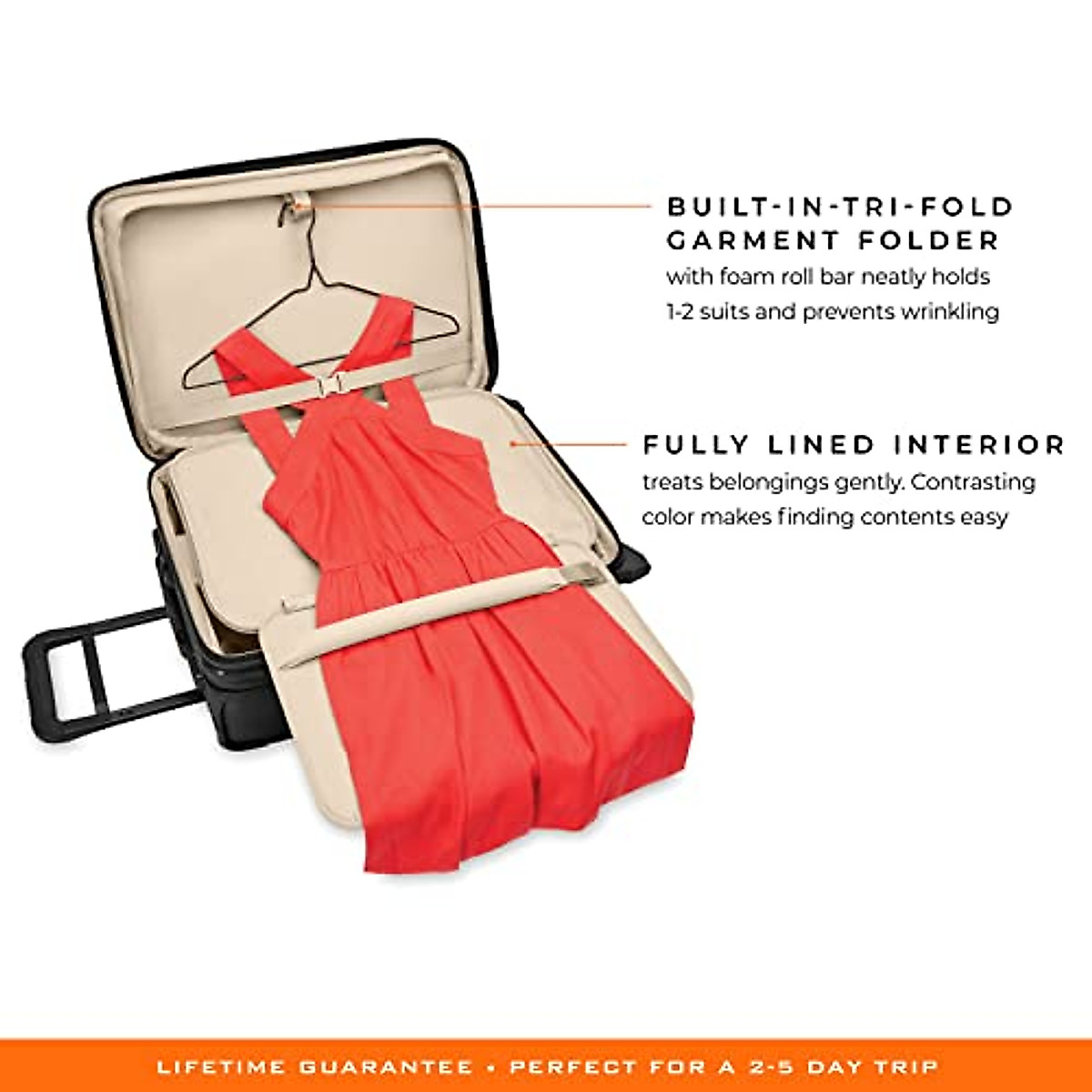 Briggs & Riley Uprights, Black, 22-inch Baseline Essential Carry-On