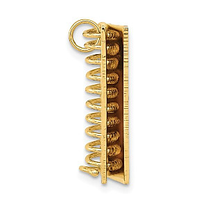 IceCarats 14K Yellow Gold Passport Necklace Charm Pendant Only