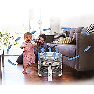 Fcp Power 360 Super Fan Cost Effective, Portable Design - Silver/Black with Remote Control