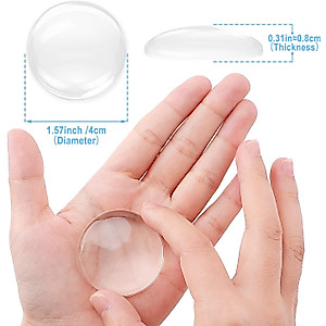 6PCS Clear Self Adhesive Rubber Door Knob Wall Shield Door Stopper, Silicone Cushion Guard for Door Handle Bumper, Wall Protection Solution Fridge Door Stopper and Stopper for Wall