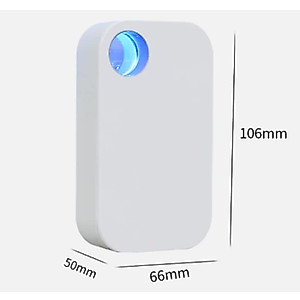 The Air Genie GL-130 - Indoor Mini Plug in Portable Air Cleaner - Negative Ion - Improve indoor air quality - Low noise - Low energy - Easy to use - Grey, 106 * 66 * 50 mm