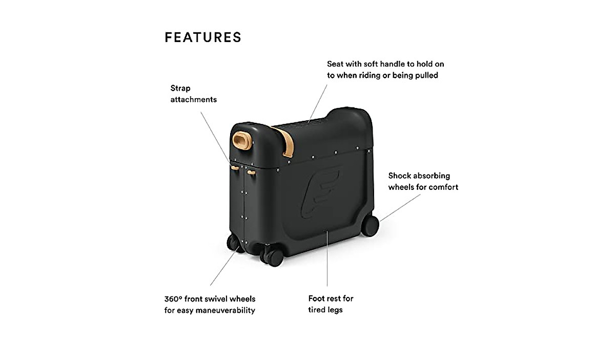 JetKids BedBox Lunar Eclipse Ride-On Suitcase & In-Flight Bed — Travel ...