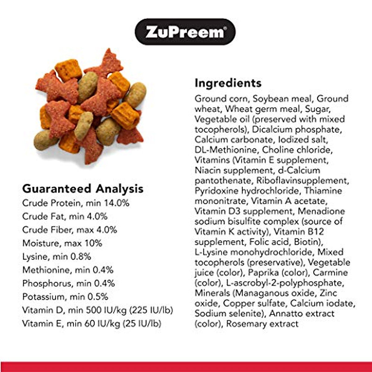 ZuPreem PastaBlend Bird Smart Pellets Food for Large Birds, 3 lb Bag - Made in The USA, Daily Nutrition, Essential Vitamins, Minerals, for Amazons, Macaws, Cockatoos