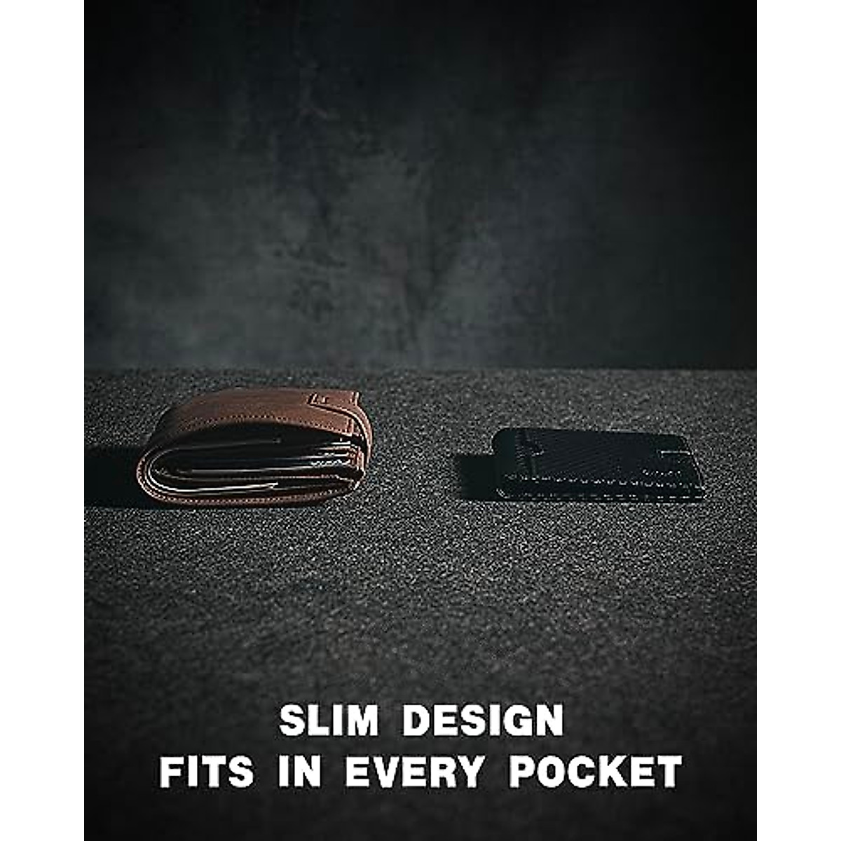 Zitahli Mens-Wallet-Slim-Leather-RFID Blocking Wallet for Men Minimalist Bifold Credit Card Holder with Gift Box