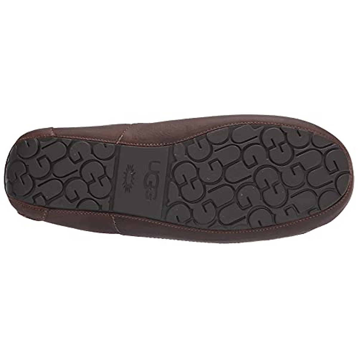 UGG Men's Ascot Slipper, Tan Leather, 10