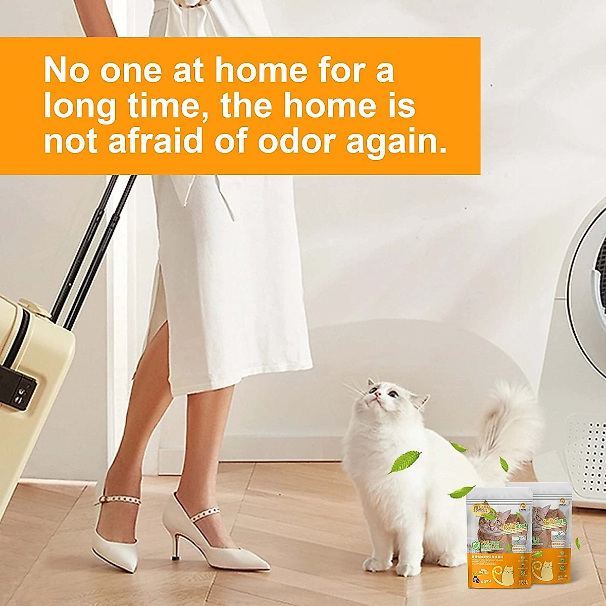 Taleva Cat Litter Deodorizer, Cat Litter Deodorizing Granules, Cat Litter Sterilization Deodorization Beads, Cat Litter Powerful Odor Eliminating Beads, Pet Mat Powerful Deodorizing Beads