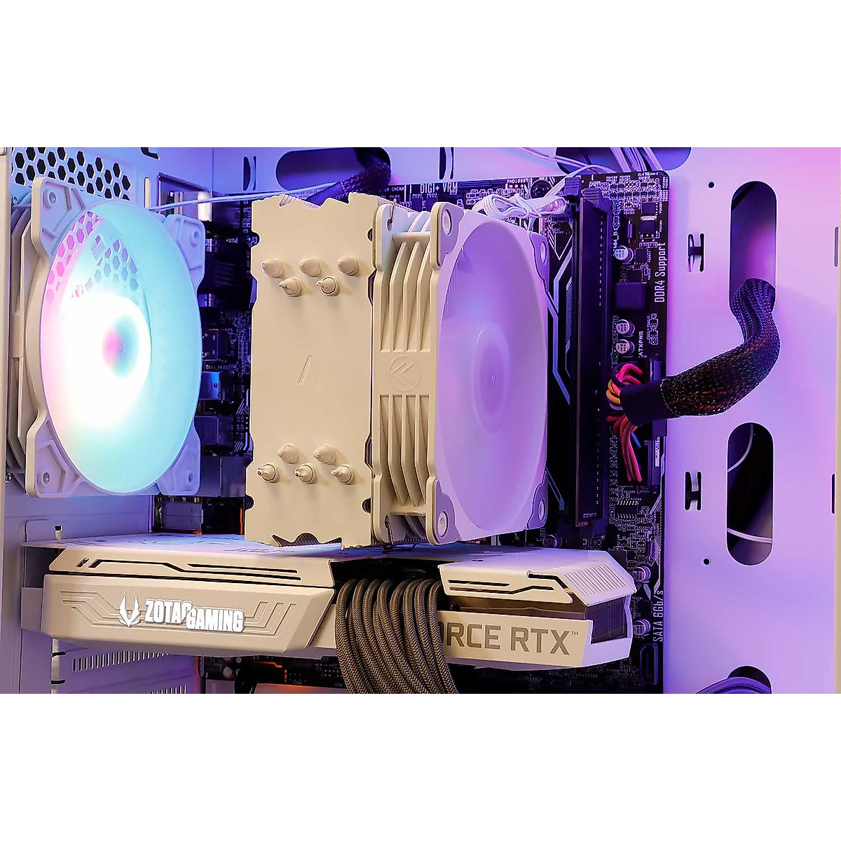 ViprTech Ghost 2.0 Gaming PC - AMD Ryzen 5 5600G (12-LCore 4.4Ghz), RTX 3060 12GB, 32GB DDR4 3200, 1TB NVMe SSD, 600W Gold PSU, VR-Ready, Streaming, RGB, Win 11, Warranty, White Desktop Computer