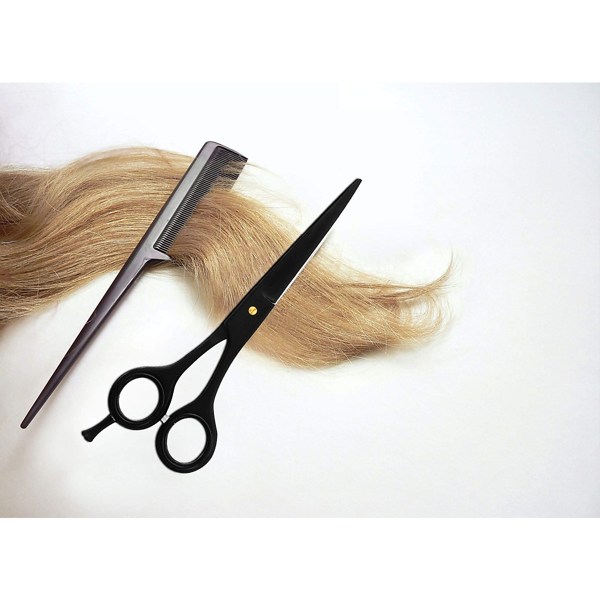 Facón Professional Razor Edge Barber Hair Cutting Scissors - Japanese Stainless Steel - 6.5" Length - Fine Adjustment Tension Screw - Salon Quality Premium Shears (The Bravo)