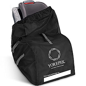 YOREPEK Car Seat Travel Bag Backpack, Universal Car Seat Bags for Air Travel Fits Convertible,Booster,Infant Carseat, Durable Carseat Travel Cover, Gate Check Bag for Car Seats, Baby Travel Essential