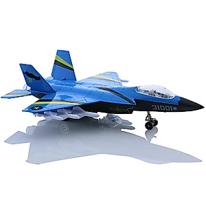 HSOMiD Alloy Planes/Airplane/Aircraft Toy with Pull Back Stealth Bombers and Fighter Planes Black (Blue)