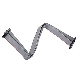 Tool parts IDC 16 Pins Connector Flat Ribbon Cable Female Connector 20cm 1.27mm Pitch - 2pcs