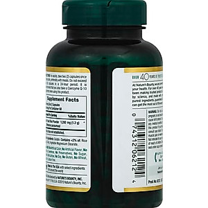 Nature's Bounty Red Yeast Rice Pills and Herbal Health Supplement, Dietary Additive, 600mg, 120 Capsules