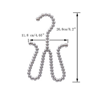 4 Pack Pearl Shoes Hanger Plastic Elegant Shoes Drying Rack Faux Pearl Beaded Shoe Display Closet Organizer Storage for Adults Men Women