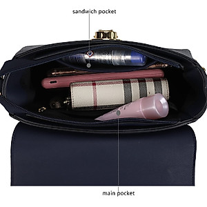 MKF Collection Crossbody Bag for Women, Designer Crossover Lady Handbag Messenger Purse