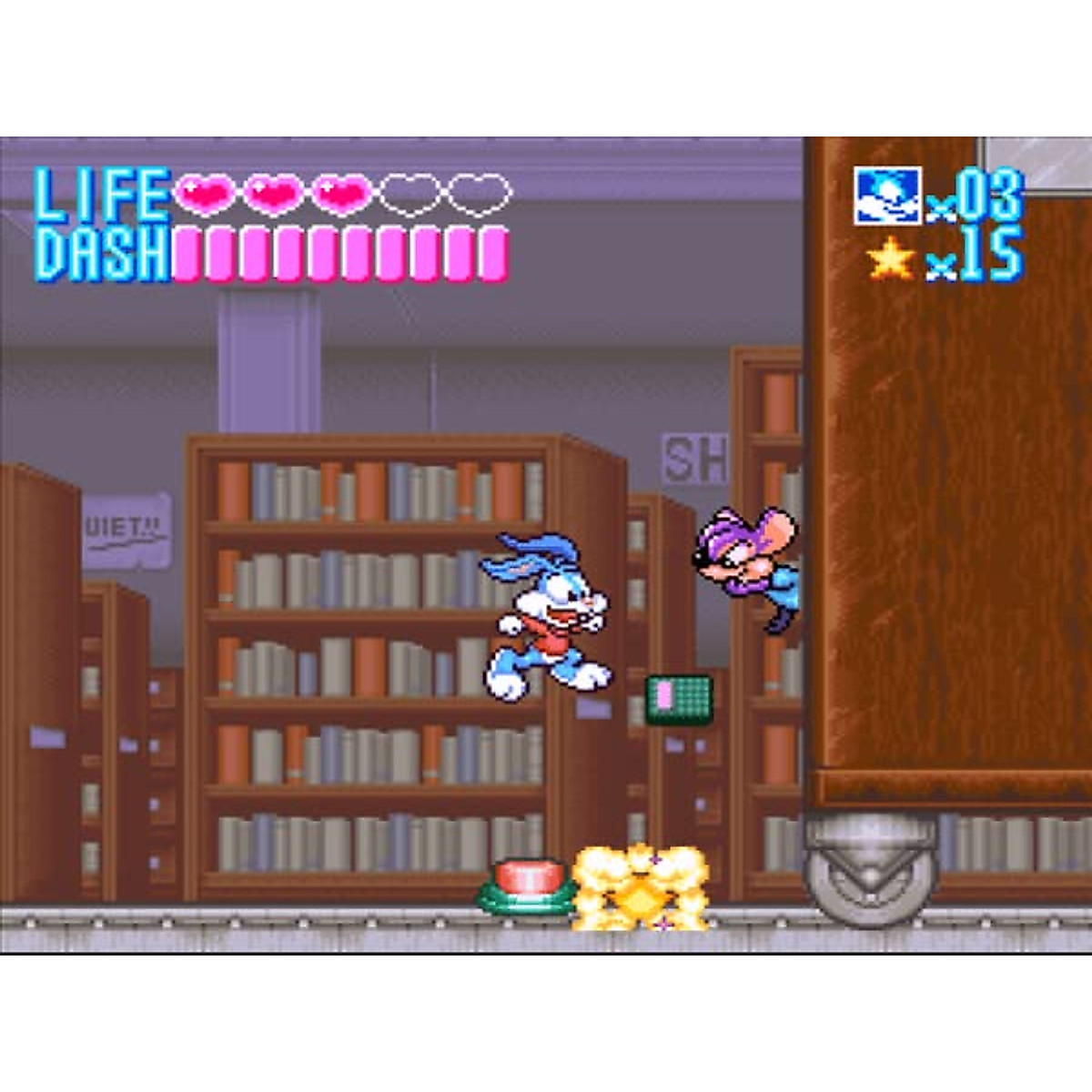 Tiny Toon Adventures: Buster Busts Loose! - Reproduction Video Game Cartridge