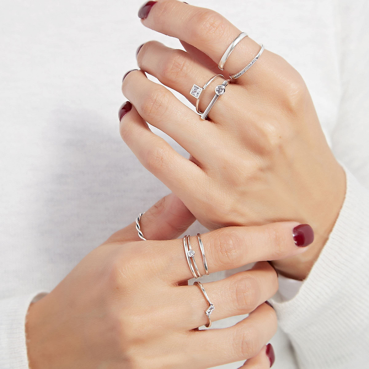 Silpada 'Crystal Healing' Cubic Zirconia Ring in Sterling Silver, Size 7, Size 7