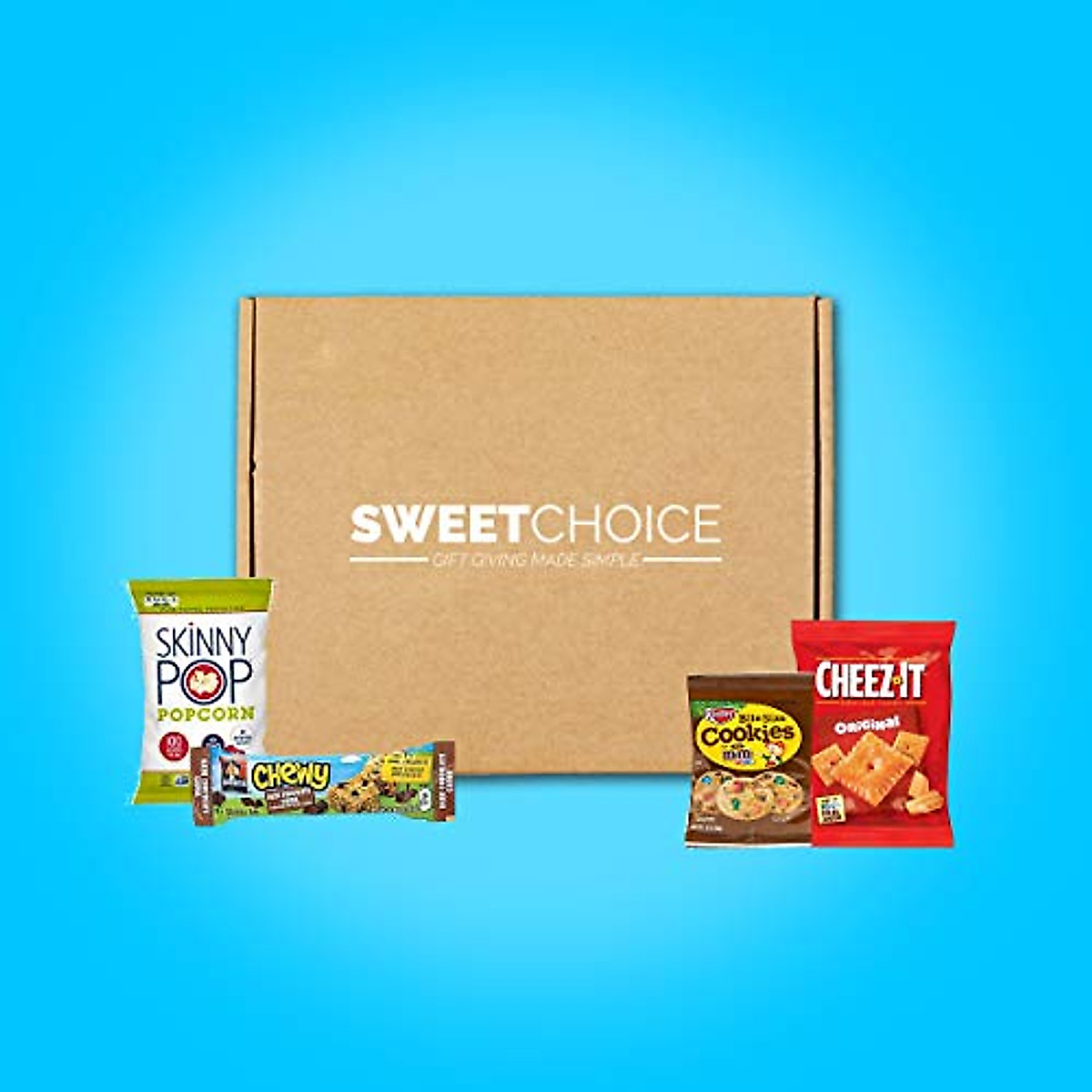 Snack Box Care Package (120 Count) Variety Snacks Gift Box - College Students,Back to school Military, Work or Home - Chips Cookies & Candy! Sweet Choice