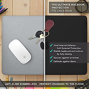 Kuzy Compatible with MacBook Air 13 inch Case 2020 2021 2018 MacBook Air M1 Case Hard Shell MacBook Air 2020 Case Cover A2337 MacBook Air Case A2179 A1932 Laptop Case MacBook Air 13 inch, Black