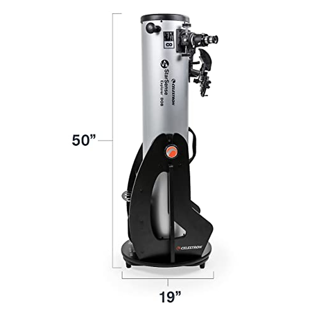 Celestron – StarSense Explorer 8-inch Dobsonian Smartphone App-Enabled Telescope – Works with StarSense App to Help You Find Nebulae, Planets & More – 8” DOB Telescope – iPhone/Android Compatible