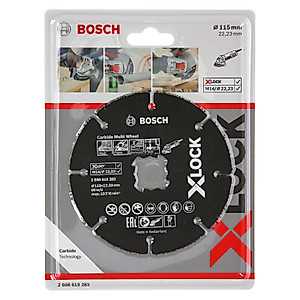 Bosch Professional 2608619283 Cutting Disc for Wood and Plastics X-Lock, Diameter 115 mm, Bore Diameter 22.23 mm, Thickness 1.6 mm