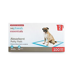 So Phresh Essentials Absorbent Potty Pads for Dogs, Count of 100