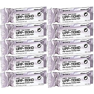 SONY PAPER UPP-110HD High Density Printing Paper - Box of 10 Rolls