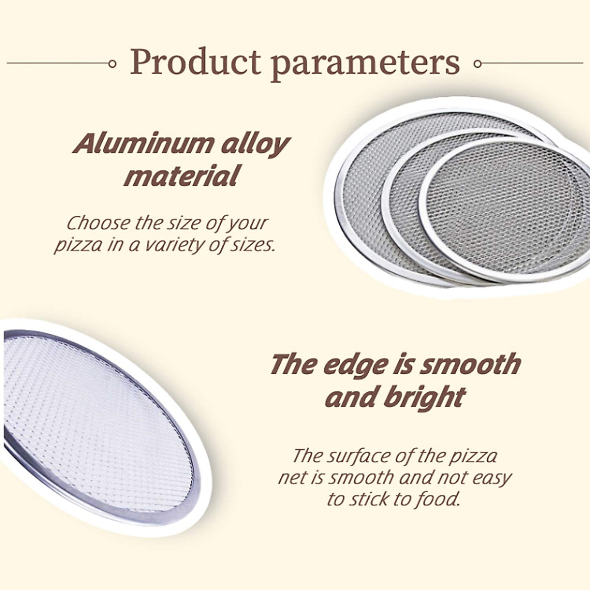 12 Packs Aluminum Alloy Pizza Pan with Holes, 15 Inch Commercial Grade Baking Screen for Oven Round Pizza Tray Pizza Crisper Pan Pizza Baking Tray Bakware for Restaurant Kitchen, Seamless(12,15)