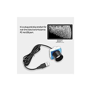 VBESTLIFE Astronomy Telescope Electronic Eyepiece, 10X Digital Zoom f3.85 Photography USB Port Eyepiece Lens Telescope Accessory for 1.25" Telescope Focuser,Step Down Adapter