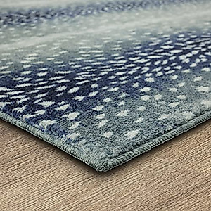 Mohawk Home Prismatic Antelope Skin Blue Animal Print (8' X 10') Area Rug