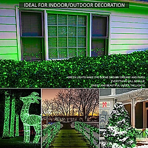 oopswow 100 LED 33FT Fairy String Lights,Christmas Lights with 8 Lighting Modes,Mini String Lights Plug in for Indoor Outdoor Christmas Tree Garden Wedding Party Decoration-Green