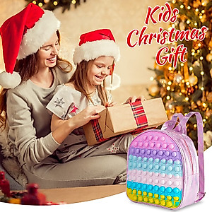 GOHEYI Valentines Day Gifts Kids School Backpack,Back to School Supplies Classic Girls Backpack Elementary Pop School Bookbag,Mini Girls Pop Backpack Rewards Fidgets Purse Birthday Gifts 10-12