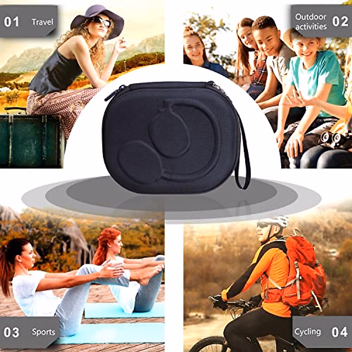 LTGEM EVA Hard Case for JBL Live 650BTNC/400BT/500BT/460NC and JBL Tune 520BT/720BT/510BT/660NC/700BT/710BT/760NC/750BTNC/ 660 BTNC/560BT/500BT/E45BT/JBL Tour ONE Bluetooth Wireless Headphone