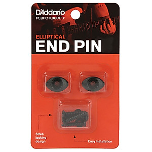 D'Addario Accessories Elliptical End Pins, Black