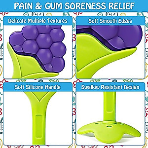 Teething Toys for Babies 6-12 Months(5 Pack), Tinabless Baby Teething Rings Set, Natural Organic Freezer Safe for Infants and Toddlers, Silicone Teethers for Babies 0-6 Months