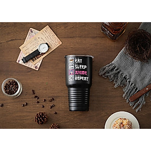 Onebttl Anime Gifts For Men, Women, Boys - 30oz Double Wall Vacuum Insulated Stainless Steel Tumblers Cups - Birthday Kawaii Gifts for Anime Lovers - Eat