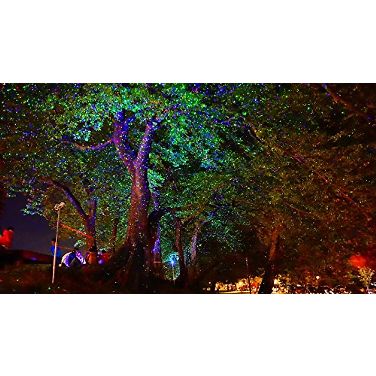 LedMAll® Red and Green Laser, and Blue LED Remote Control Christmas Lights, Garden and Landscape Lights