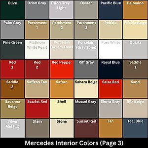 Luxury Leather Repair Automotive Leather Vinyl Repair Dye Color Restorer Compatible with MERCEDES Interiors & Accessories – Easy DIY Leather Dye (Wheat, 8oz)