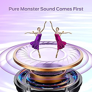 Monster Aria Free Open Ear Headphones Wireless Bluetooth, Air Conduction Headphone, Sports Headphones with ENC Clear Talk, 8H Playtime, Lightweight Headset for Running, Cycling, Hiking, Driving