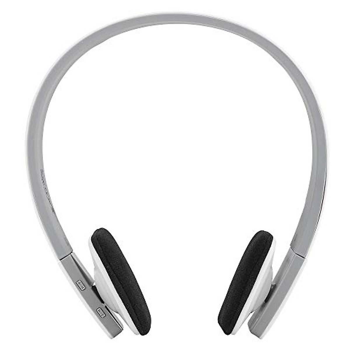 ASHATA Bluetooth Headphones,Wireless HiFi Stereo OverEar BT Headset,Ergonomic Noise Cancelling Sports Earphones with Builtin Microphone,Heavy Bass Sound,for Running/Fitness/Cycling (White)